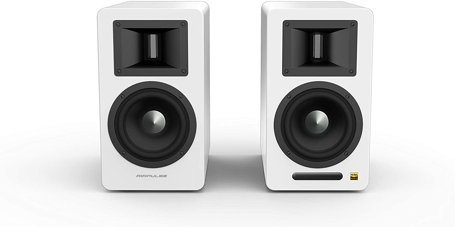 AIRPULSE reveal A100 active bookshelf speakers | FULLSYNC